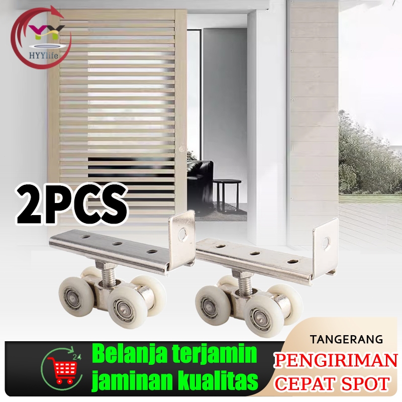 Jual 2 Set Roda Pintu Sliding Geser / Roda Buat Pintu Geser | Shopee ...