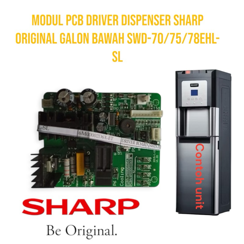 Jual Modul PCB driver dispenser SHARP original galon bawah SWD-70/75 ...