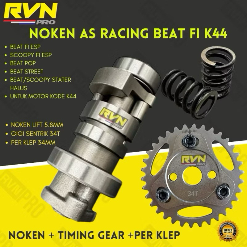 Jual PAKET NOKEN AS CAM RACING BEAT FI ESP SCOOPY FI ESP BEAT STREET ...