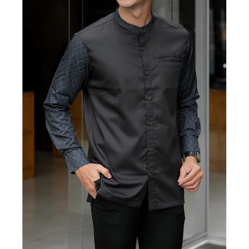 Jual BAJU KURTA SHIDDIQ COMBINASI SUBLIM LENGAN PANJANG BAHAN TOYOBO ...