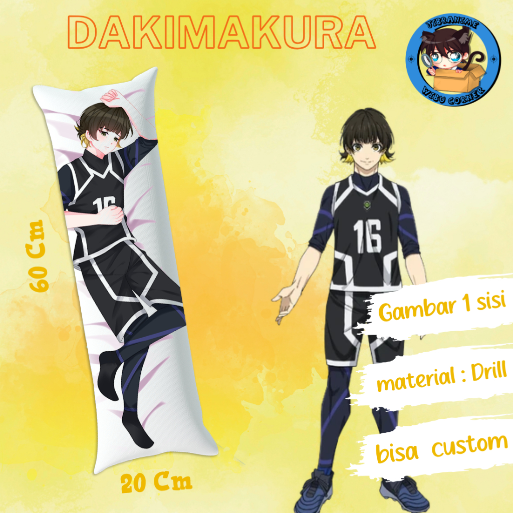 Jual dakimakura / guling Bachira BLUE LOCK / ukuran 20x60cm / sudah ...