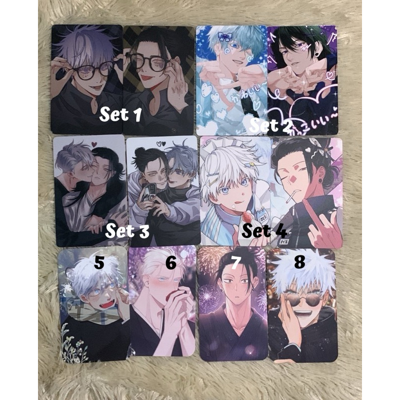 Jual [READY] Photocard anime jujutsu kaisen gojo satoru dan geto suguru ...