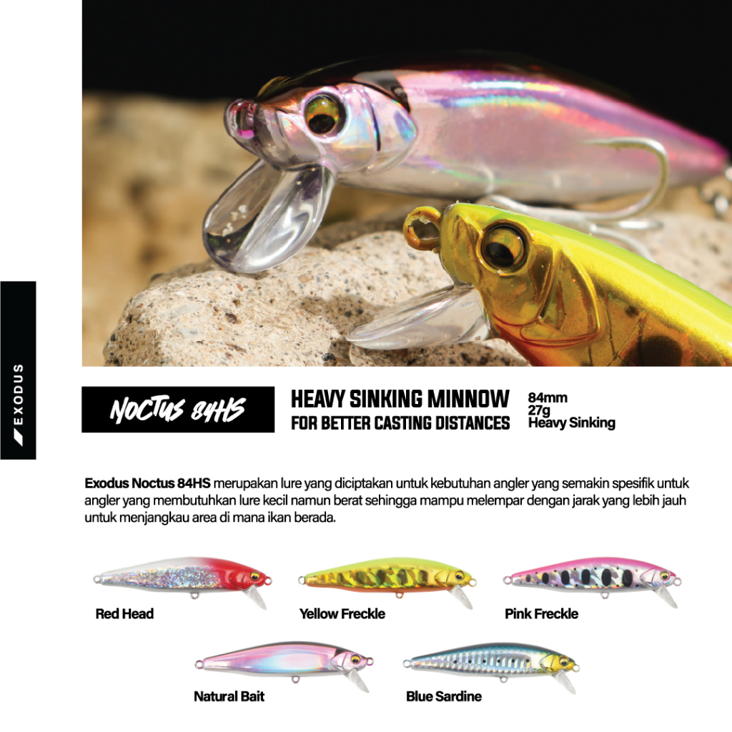 Jual Lure Exodus Noctus 84HS Heavy Sinking 27gr | Killer | Shopee Indonesia