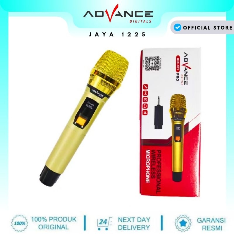 Jual ADVANCE MIC WIRELESS 101PRO MIC TANPA KABEL | Shopee Indonesia