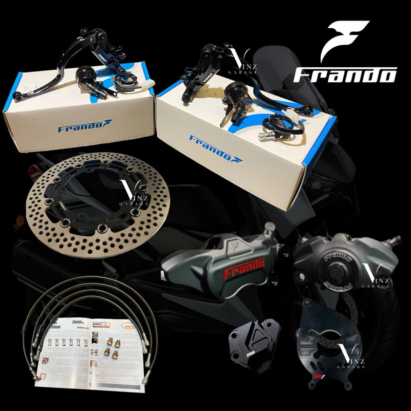 Jual Paket Pengereman Frando Yamaha Xmax / Master Rem FMF130 Hitam / Kaliper FCF440GT dan FCF684 ...