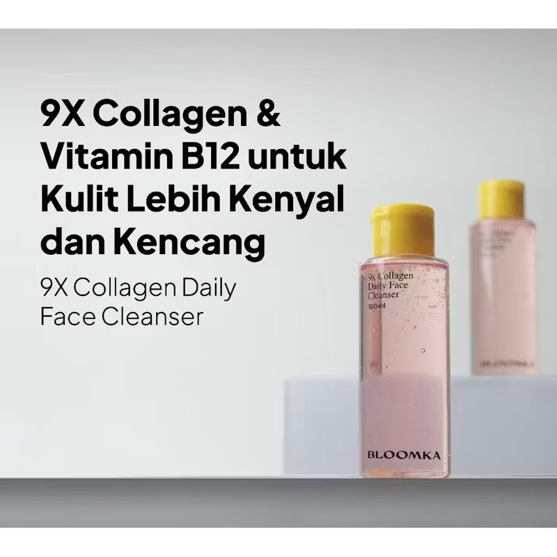 Jual Bloomka Face Daily Cleanser 9x Collagen ( anti aging,memutihkan ...
