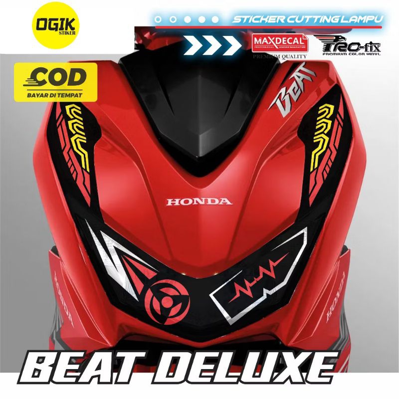 Jual sticker lampu beat deluxe/stiker cutting beat deluxe | Shopee ...