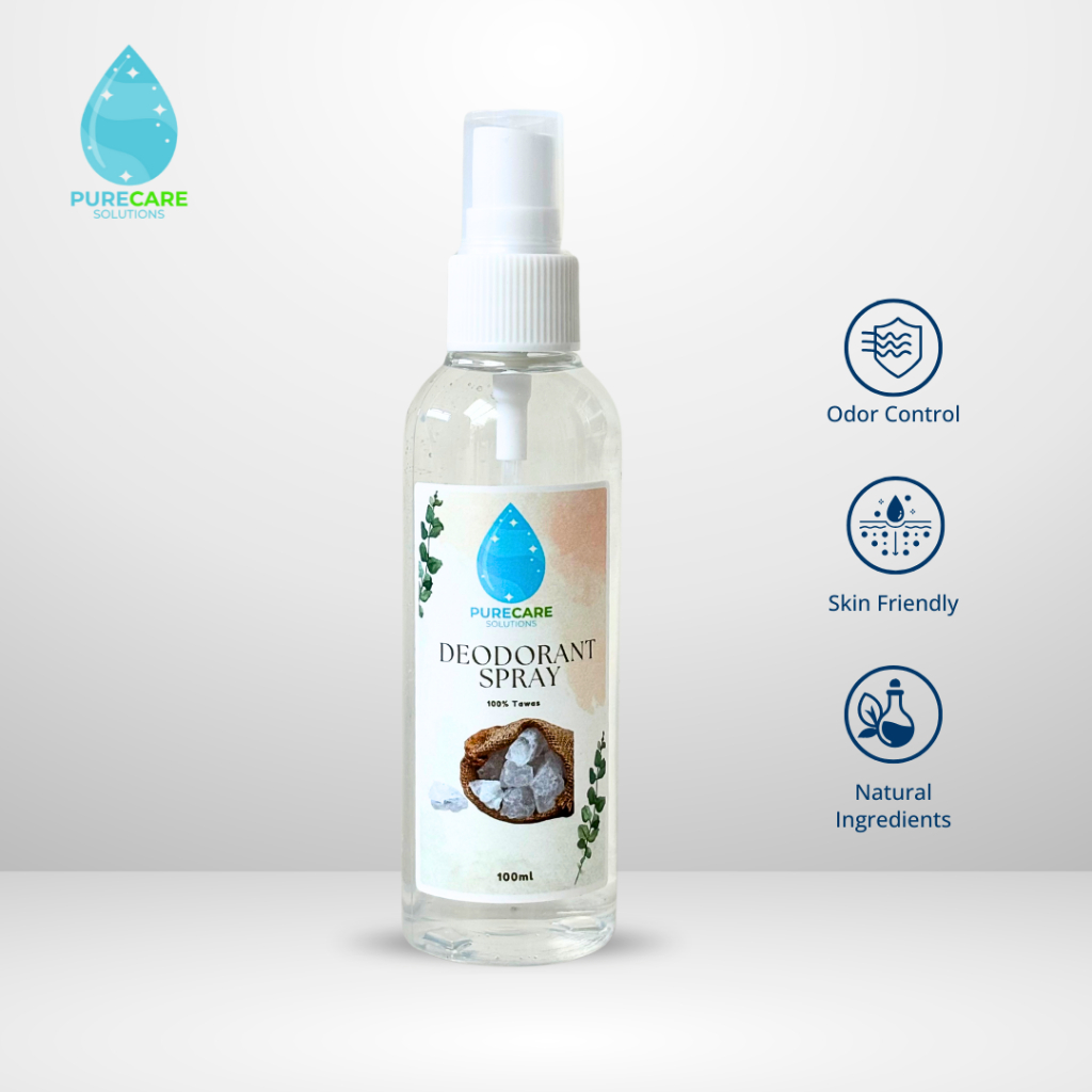 Jual Tawas Deodorant Spray Original by PureCare 100ml | Shopee Indonesia