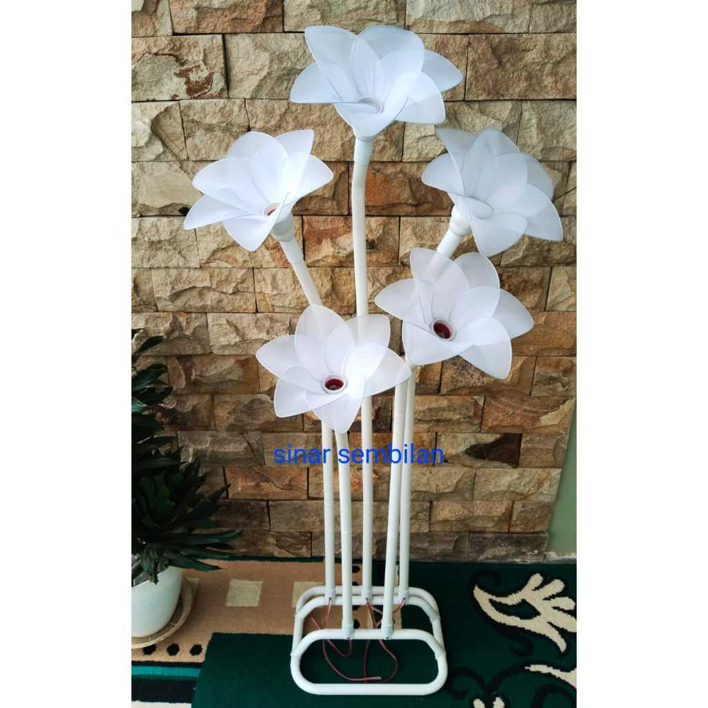 Jual 1 set 5 lampu bunga STOKING dekorasi dudukan PVC | Shopee Indonesia