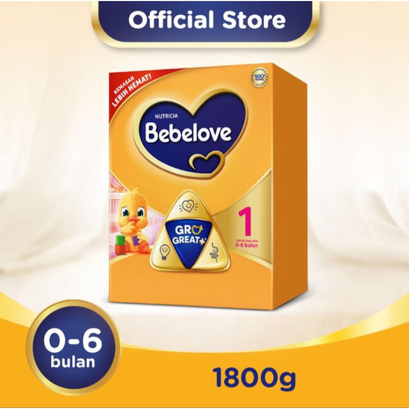 Jual Bebelove 1 Susu Formula Pertumbuhan Bayi Bubuk 0-6 Bulan 1.8 kg ...