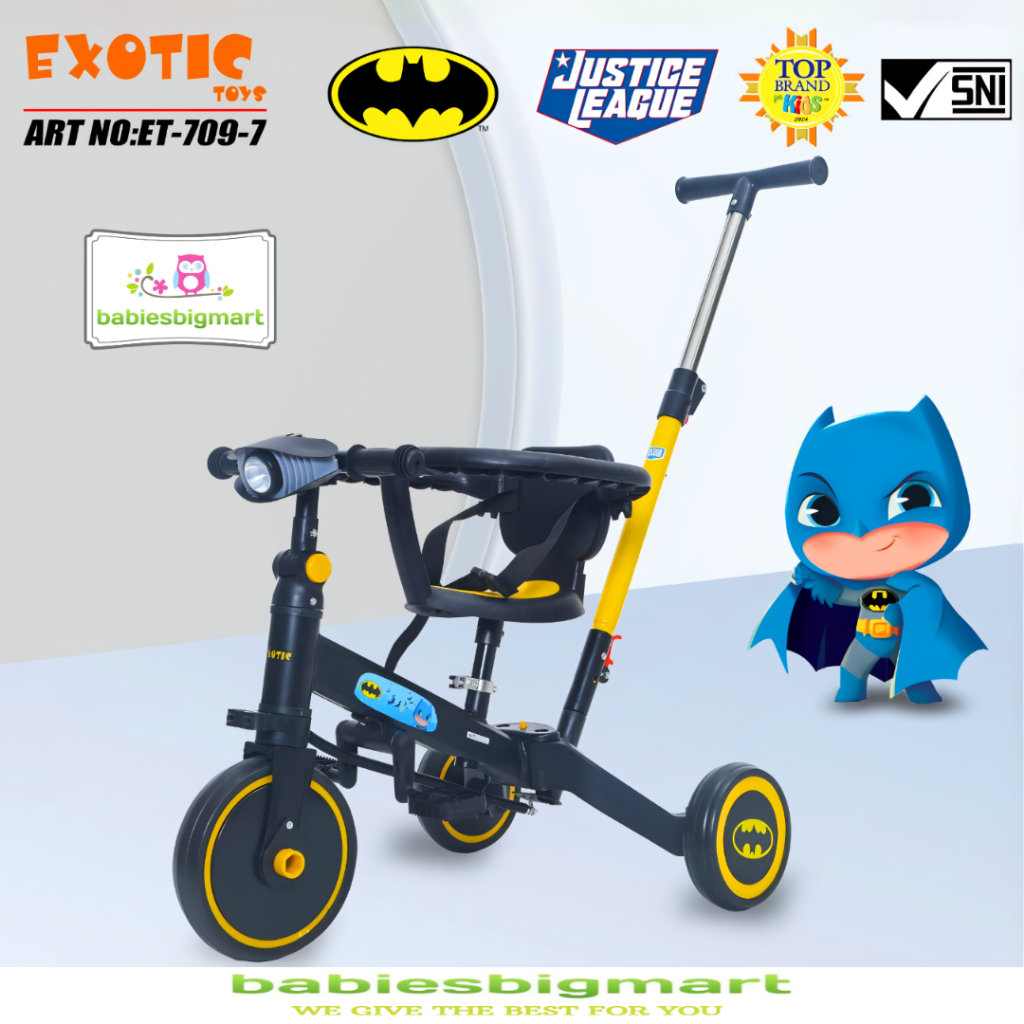 Jual BALANCE BIKE EXOTIC ET 709 -7 ET 714 NUWA T32 DORONGAN ATUR BELOK STIR 6 IN 1 SEPEDA ANAK ...