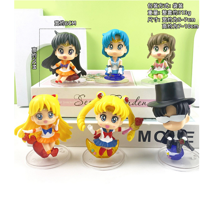 Jual Sailor Moon Figure SEt Tsukino Usagi Tuxedo Mask Sailor Venus ...