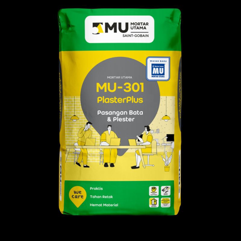 Jual MU 301 / MU 301 Semen Plester Dan Pemasangan Bata Merah Kemasan ...