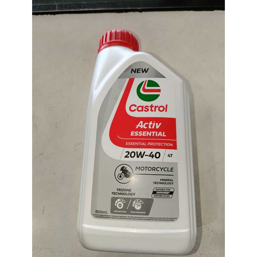 Jual Oli Castrol Go Castrol Activ Essential 800 ml 20W 40 | Shopee ...