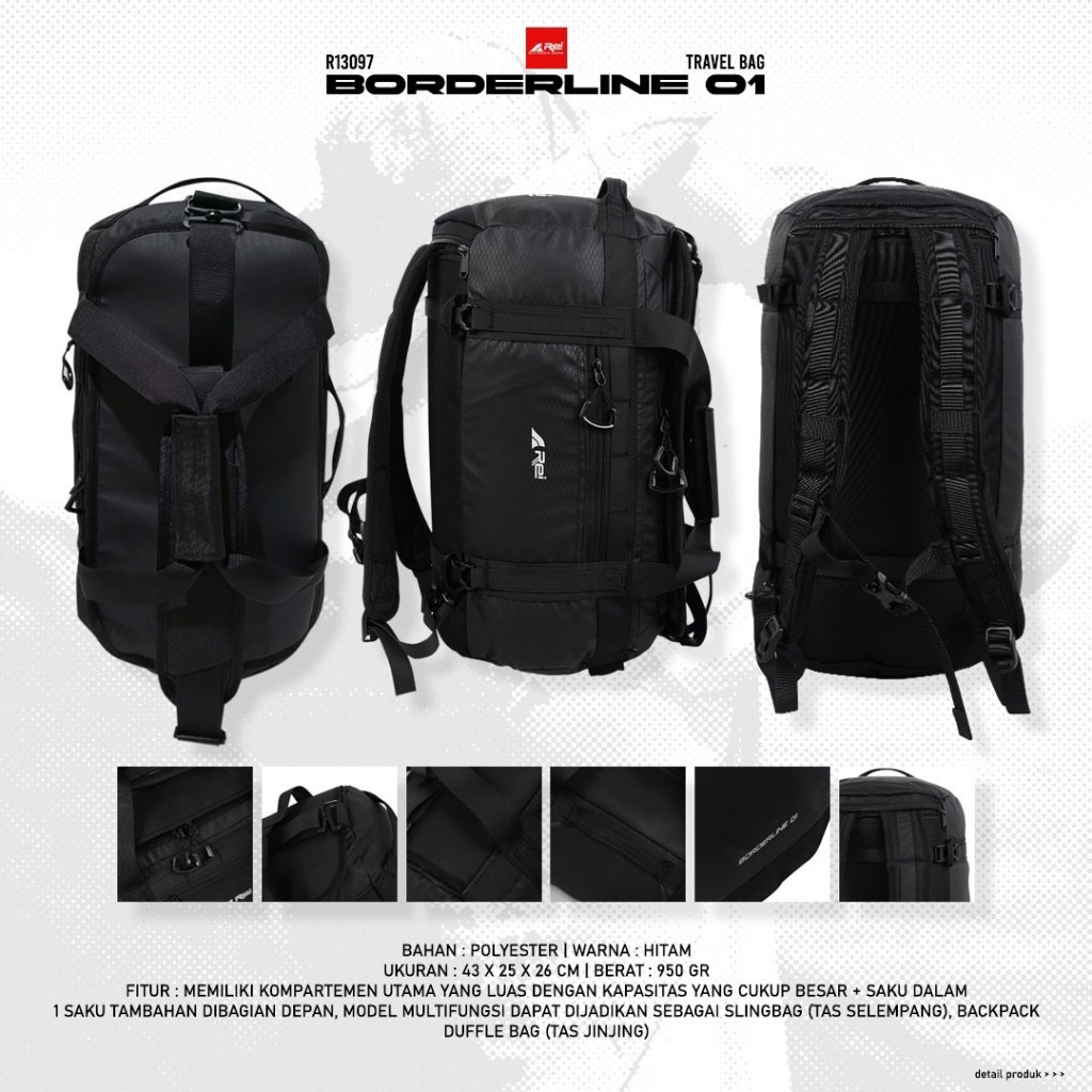 Jual Travel Bag Borderline 01 Arei Outdoorgear | Shopee Indonesia