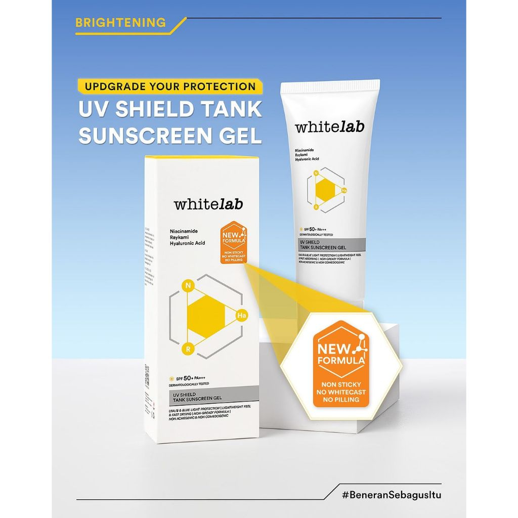 Jual Whitelab Sunscreen SPF 50++ Gel UV Shield Tank PA++++ | Shopee ...