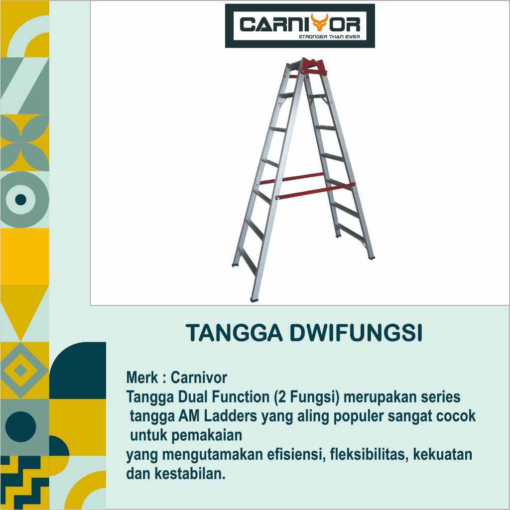 Jual Tangga Carnivor Dua Fungsi/Tangga Lipat/ Tangga Multifungsi ...