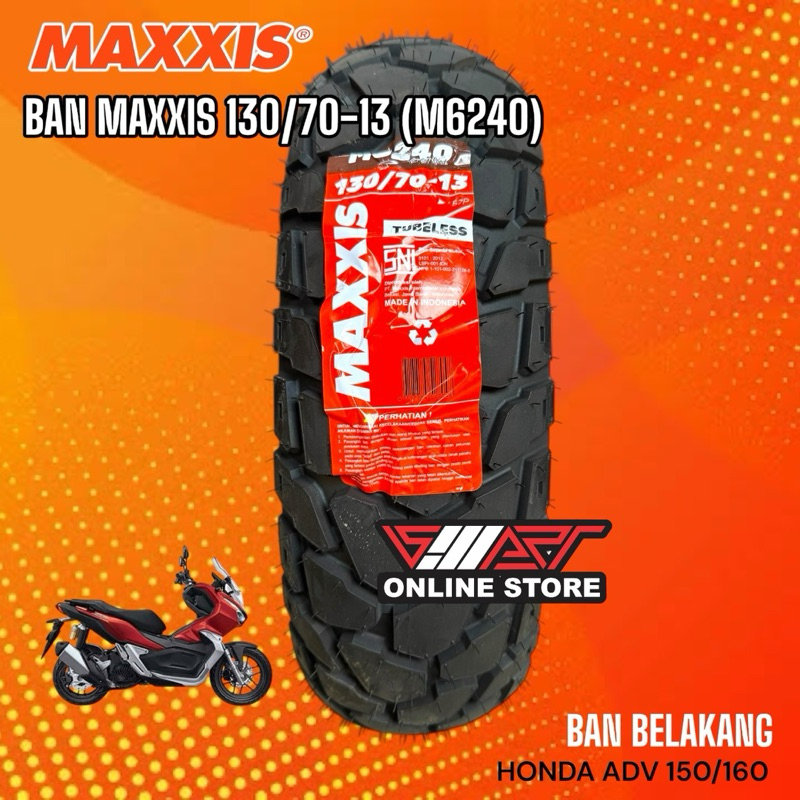 Jual BAN MAXXIS 130/70-13 (M6240) BAN HONDA ADV 150 /160 BELAKANG | Shopee Indonesia