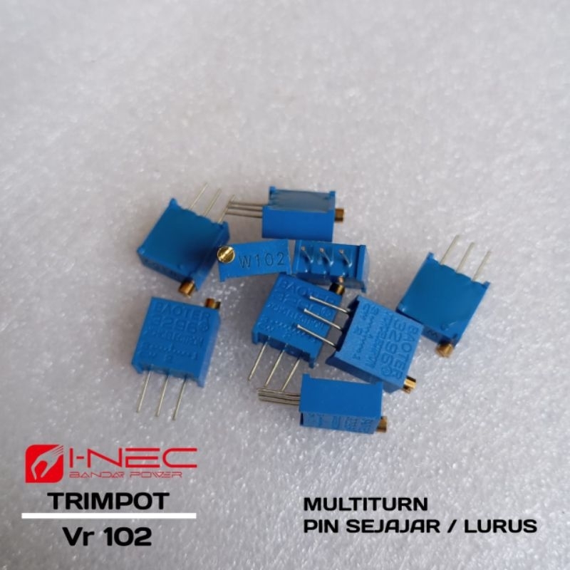 Jual TRIMPOT VR102 / 1K Multiturn pin Lurus | Shopee Indonesia