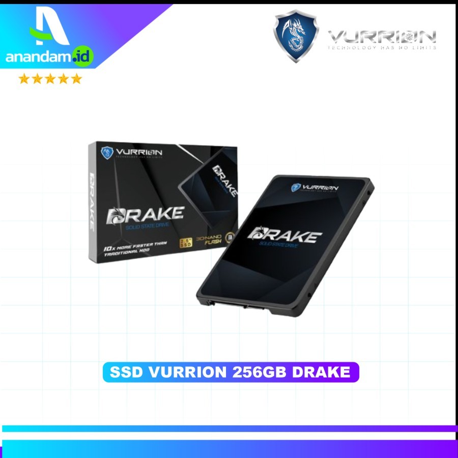 Jual SSD INTERNAL 2,5 INCH SATA VURRION DRAKE 256GB | Shopee Indonesia