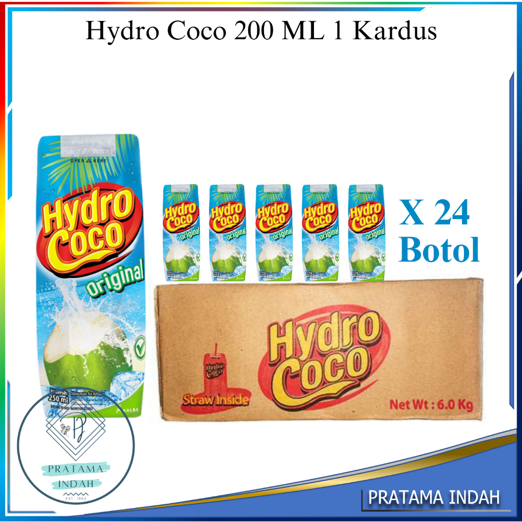 Jual Hydro Coco 250 Ml (1 Kardus isi 24 Pcs) Air Kelapa Kemasan | Shopee Indonesia