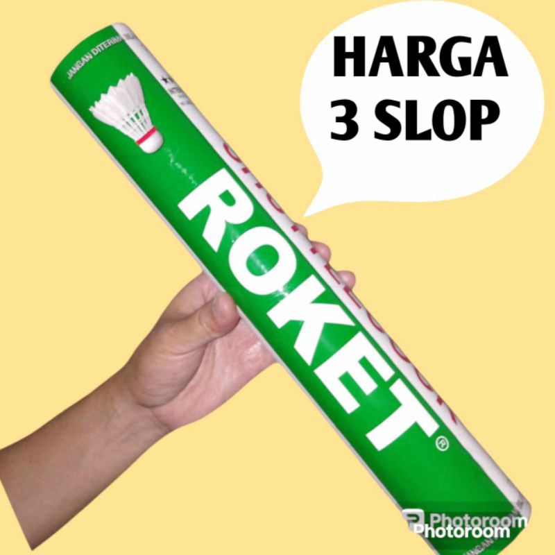 Jual 3 Slop Roket Hijau Shuttlecock Cock Kok Bola Bulu Tangkis ...
