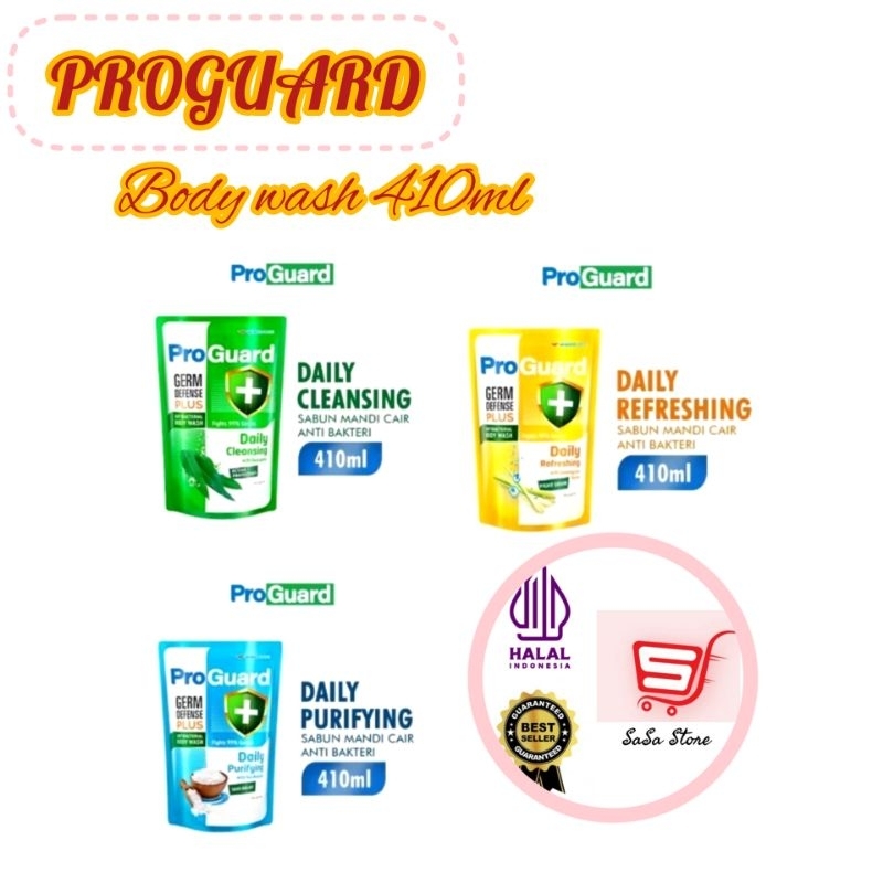 Jual Proguard Sabun Mandi Cair 450ml Germ Defence Plus Anti Bacterial ...