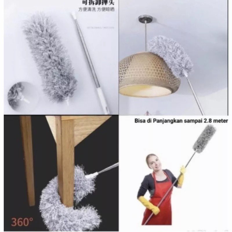 Jual KEMOCENG PANJANG 280CM KEMOCENG TELESCOPIC MICROFIBER KEMOCENG ...
