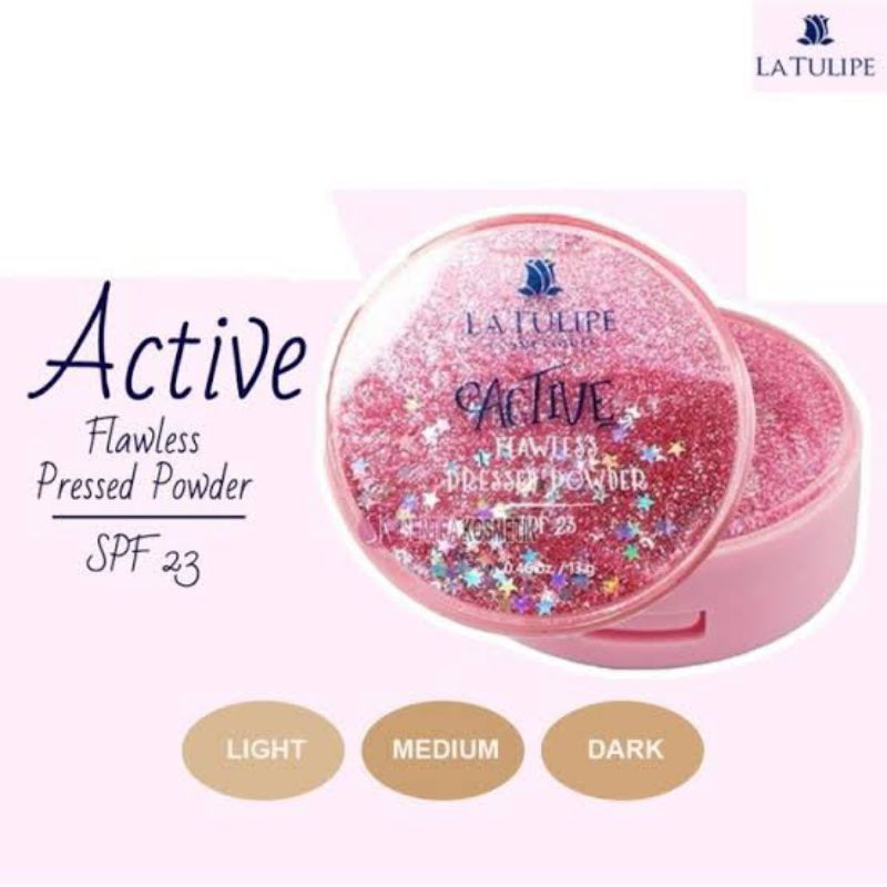 Jual La Tulipe Flawless Pressed Powder SPF 23 13gr | Shopee Indonesia