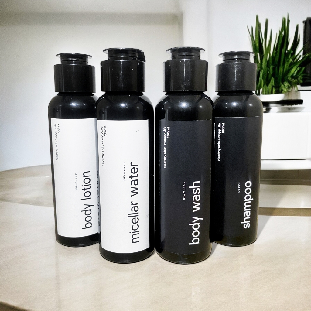 Jual Botol sabun 100ml travel size aesthetic / botol plastik fliptop ...