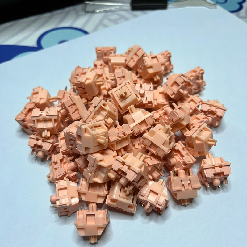 Jual KTT Macaron Orange Switch Mechanical Keyboard Tactile | Shopee ...