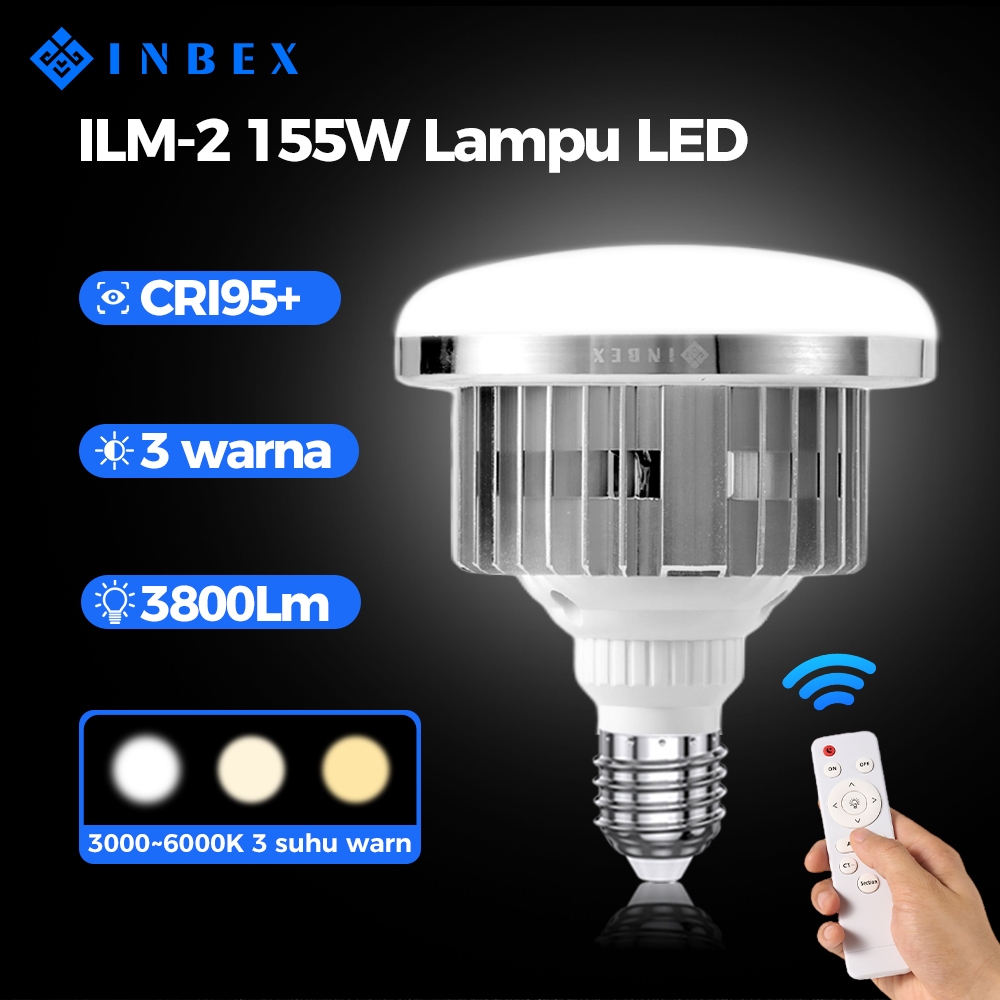 Jual INBEX 3 Warna Lampu+Remote Control Softbox Studio Led E27 ...