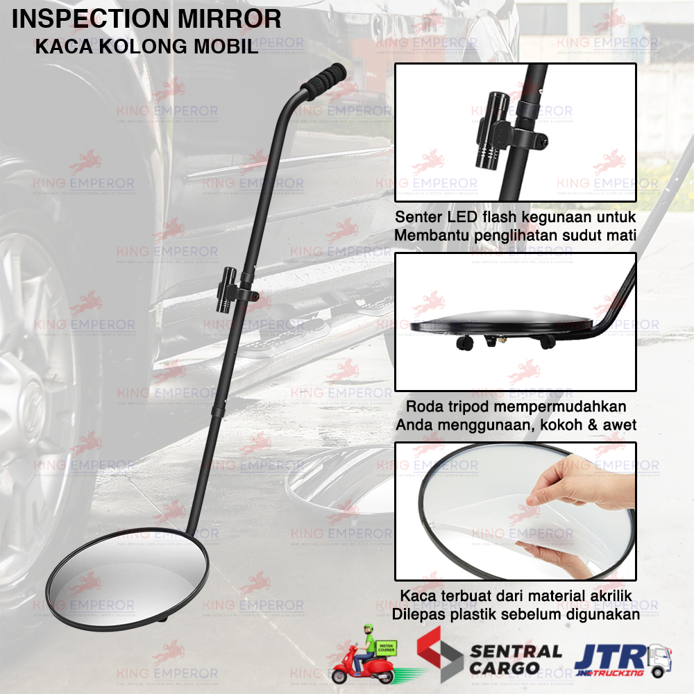 Jual Inspection Mirror 12 Inch Abjustable Telescoping / Cermin Cembung ...