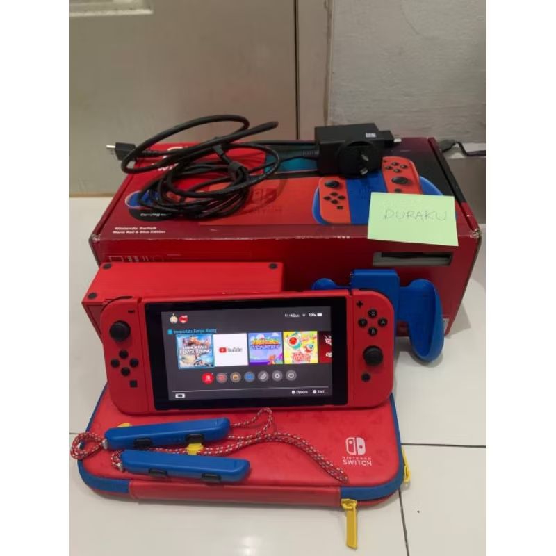 Jual Nintendo Switch V2 versi Mario Red Edition | Shopee Indonesia