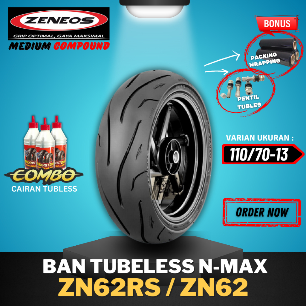 Jual [READY COD] BAN ZENEOS ZN62RS / ZN62 RING 13 110/70-13 / BAN ...
