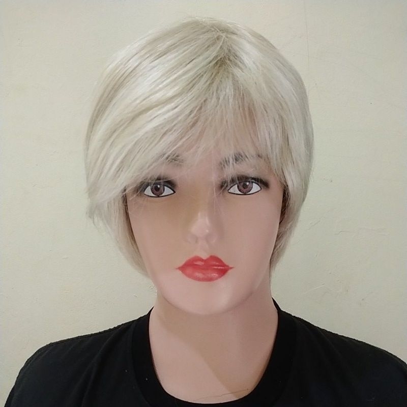 Jual wig pria pendek putih blonde WP 315 | Shopee Indonesia