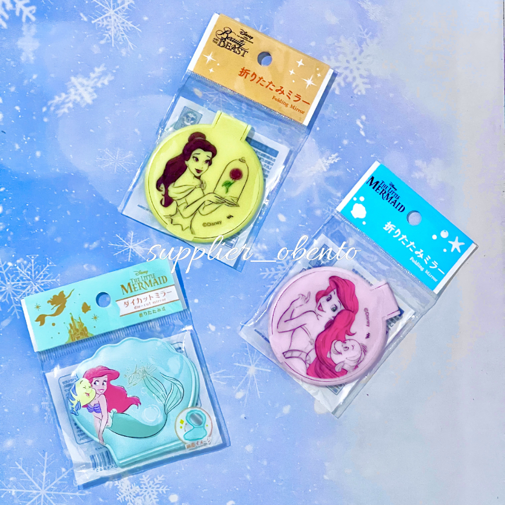 Jual [Seria] Disney Die Cut Mirror Cute Mermaid Mini Mirror Folding ...