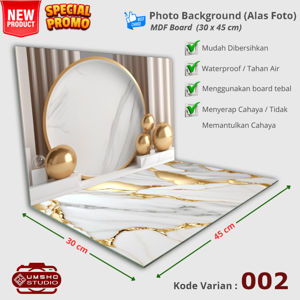 Jual Alas Foto Lipat 45 x 30 motif dinding bola emas keramik elegan ...