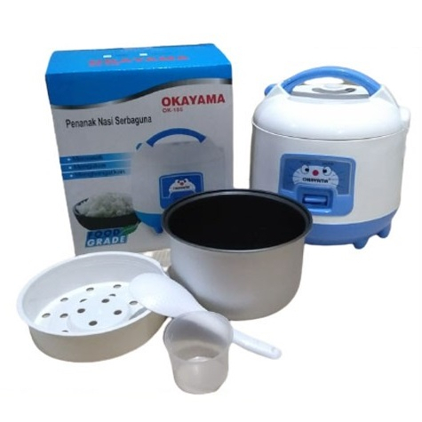 Jual MAGICOM MINI Rice Cooker Mini Penanak Nasi Magicom 1 liter 3 in 1 Okayama OK-105 TERLARIS ...