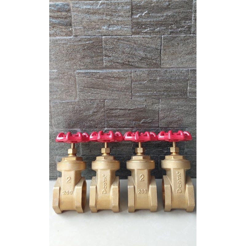 Jual Stop Kran Gate Valve Keran 2" Inch Dcota By Onda kuningan | Shopee Indonesia