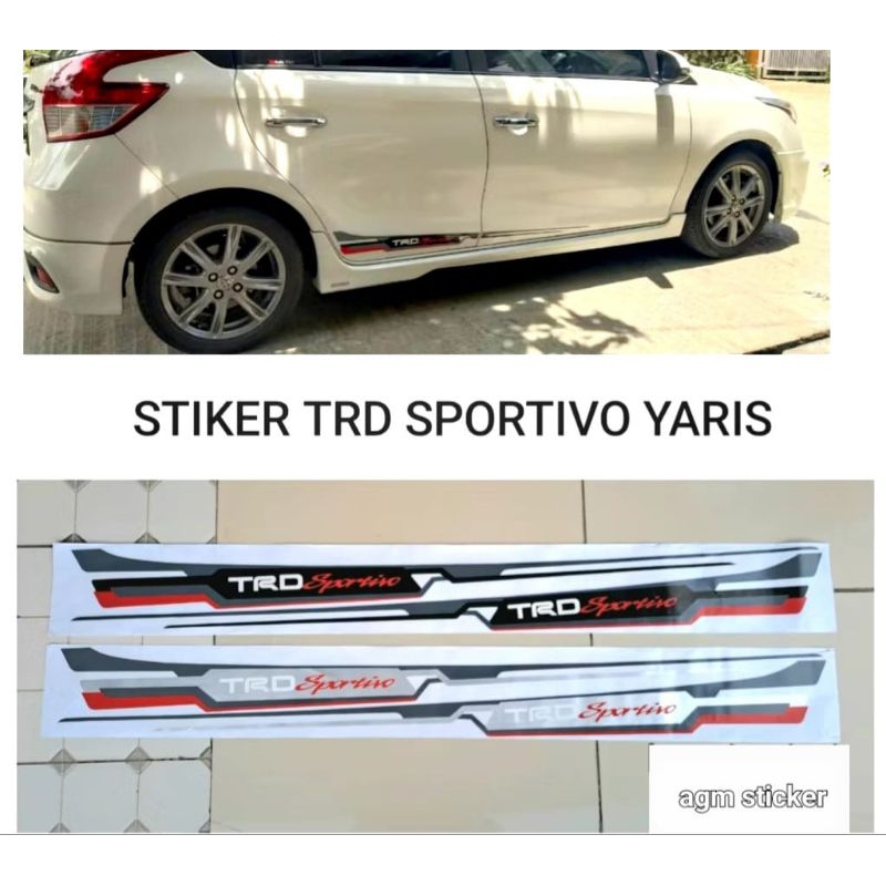 Jual Stiker Yaris trd sportivo / sticker yaris trd / Stiker List body ...