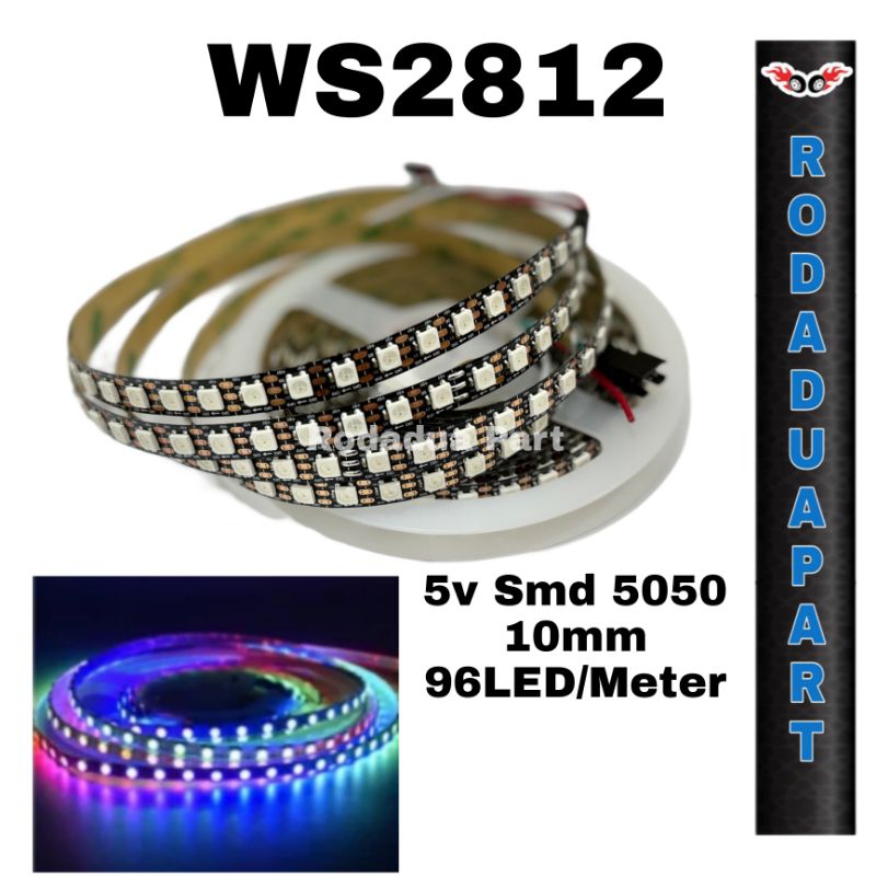 Jual Pixel LED Ws2812 5v 10mm 96 LED ADDRESSABEL LED STRIP | Shopee ...
