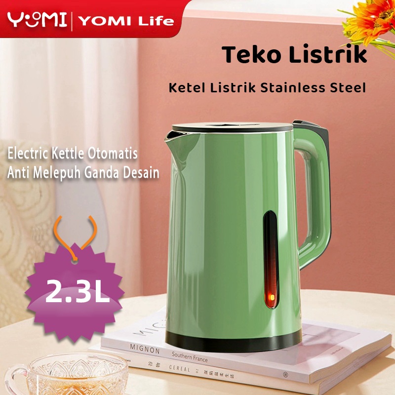 Jual Teko Listrik Stainless 2.3 liter Electric Kettle Pemanas Air ...