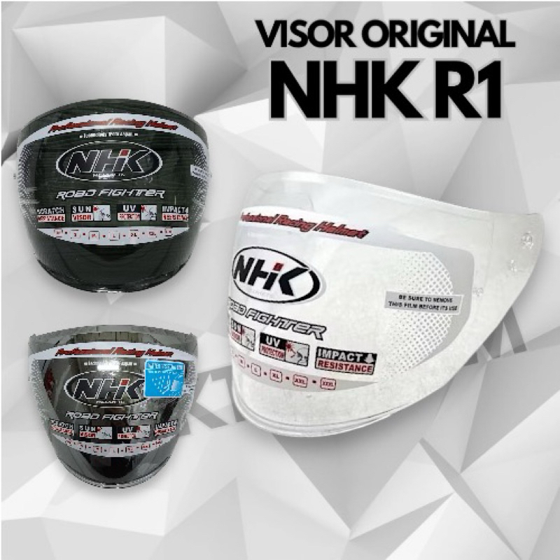 Jual KACA VISOR HELM NHK R1 DOUBLE VISOR - Visor Original helm NHK ...