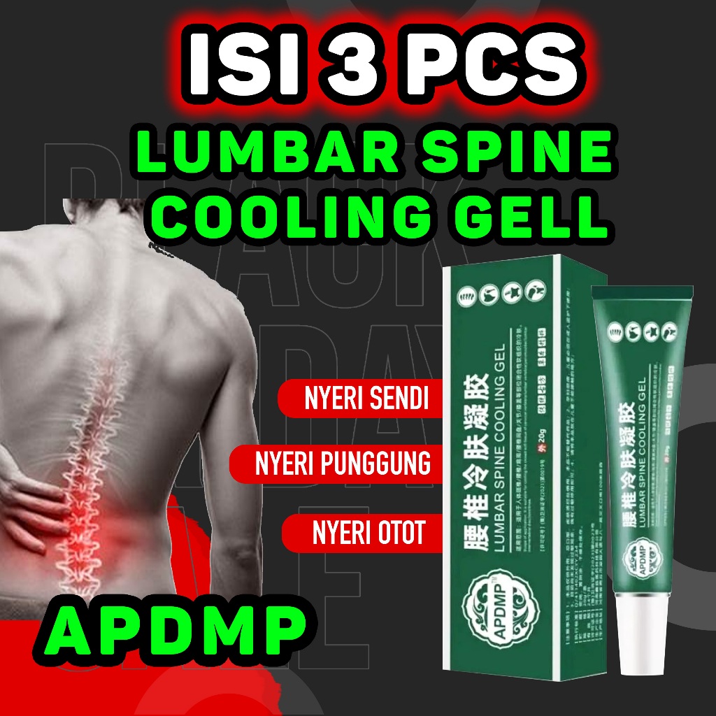 Jual [PROMO ISI 3] LUMBAR SPINE COOLING GEL APDMP LUMBAR COLD COMPRESS ...