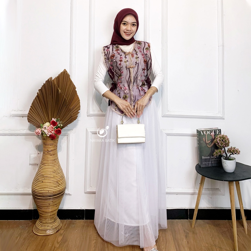 Jual NAYAKA BATIK - Oneset Vest Brokat Kombinasi Rok Tutu 2 Layer ARUNI ...