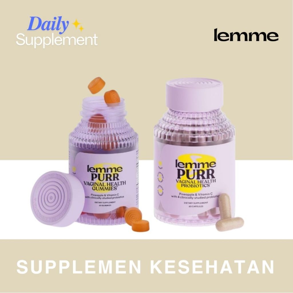 Jual Lemme Purr Vaginal Health Probiotic Gummies for Women - 60 Gummies ...
