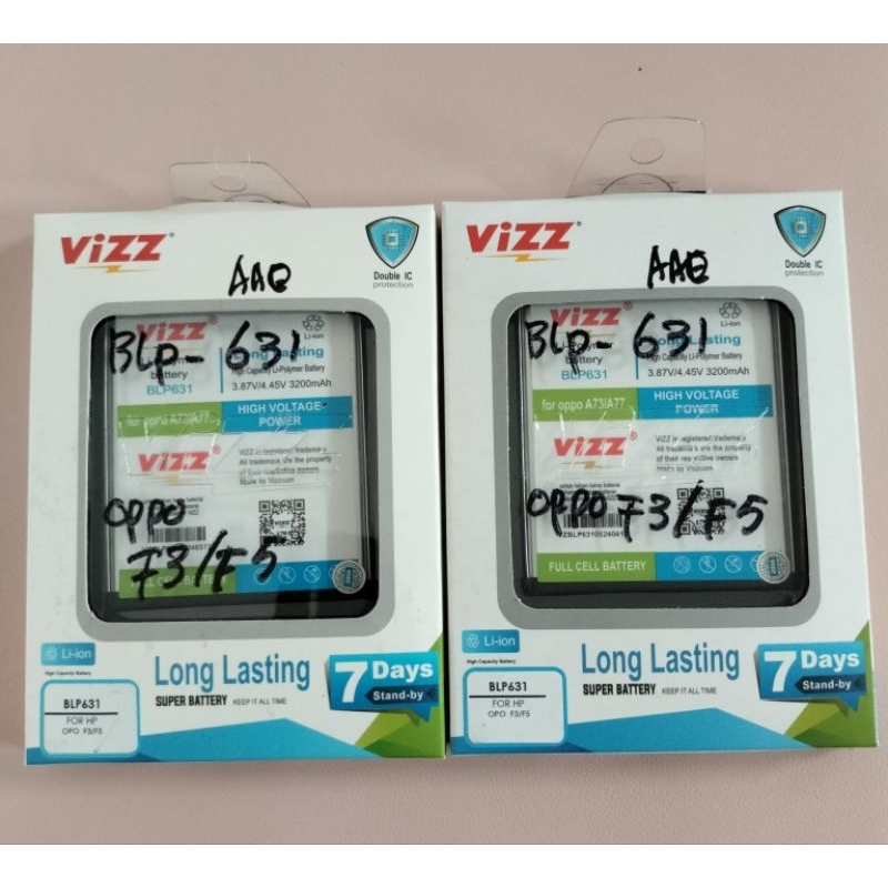 Jual BATRE OPPO F3/F5 BLP631/blp 631 vizz DOBEL POWER | Shopee Indonesia