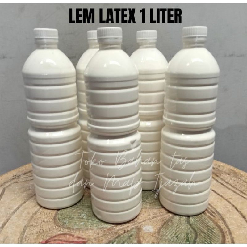 Jual Lem getah karet/Latex mentah asli isi 1Liter, gegunaan serbaguna ...