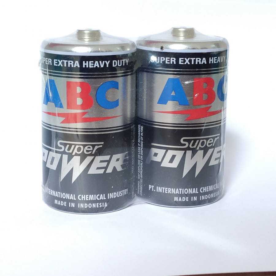 Jual Baterai ABC size C R14- Batre ABC super power Hitam tipe C Sedang ...